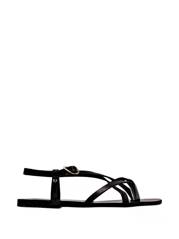 ANCIENT GREEK SANDALS Semele Flat Sandals - Black
