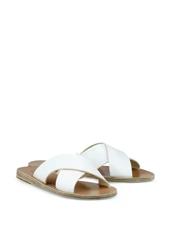 ANCIENT GREEK SANDALS Thais Leather Sandals - White