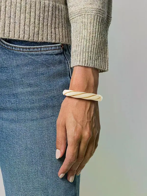AURÉLIE BIDERMANN Diana Twisted Bangle - Neutrals