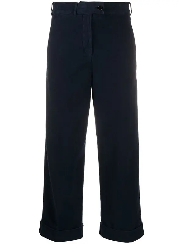Aspesi Cropped Wide-leg Trousers