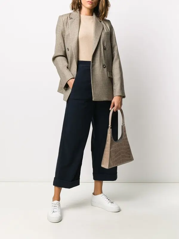 Aspesi Cropped Wide-leg Trousers