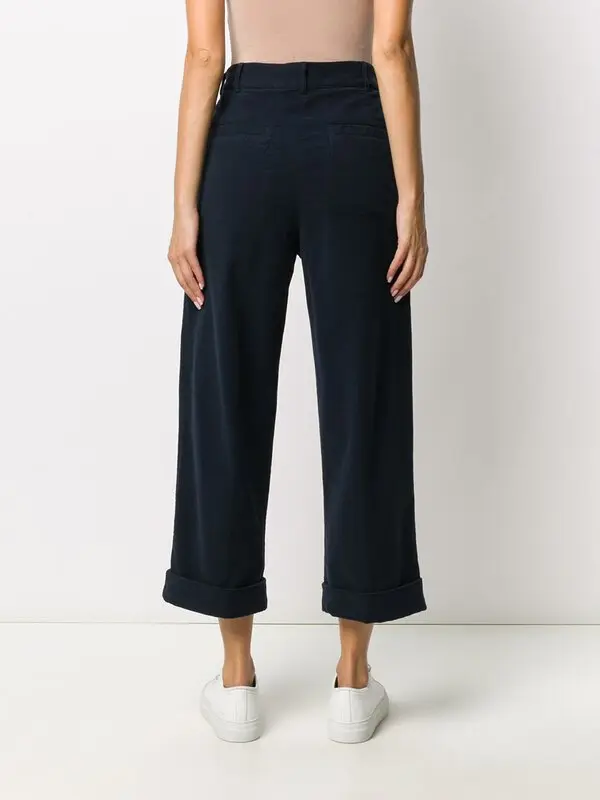 Aspesi Cropped Wide-leg Trousers