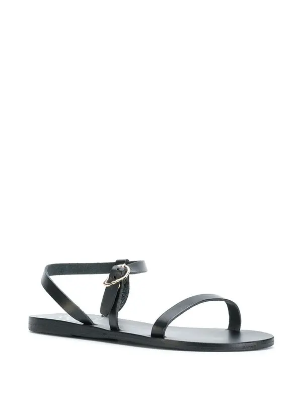 ANCIENT GREEK SANDALS Niove Flat Sandals - Black
