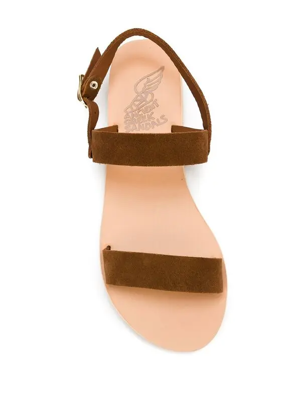 ANCIENT GREEK SANDALS Clio Flat Sandals - Brown