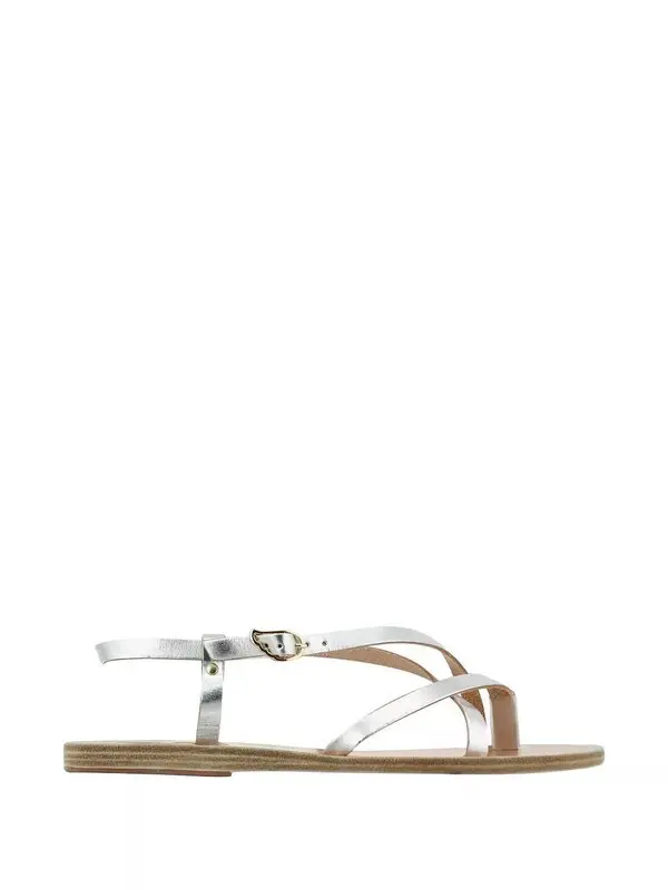 ANCIENT GREEK SANDALS Semele Flat Sandals - Metallic