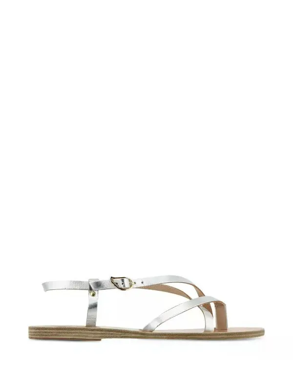 ANCIENT GREEK SANDALS Semele Flat Sandals - Metallic