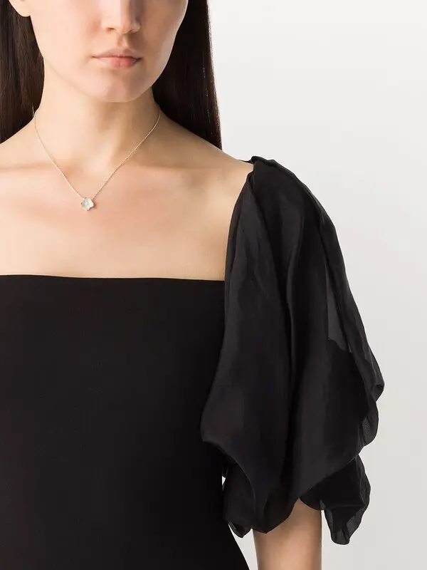 SHAUN LEANE Cherry Blossom Diamond Flower Pendant Necklace