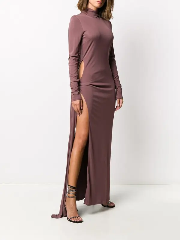 slim fit dress slacks Lamarque Drop Waist Maxi Dress - Brown main image 1