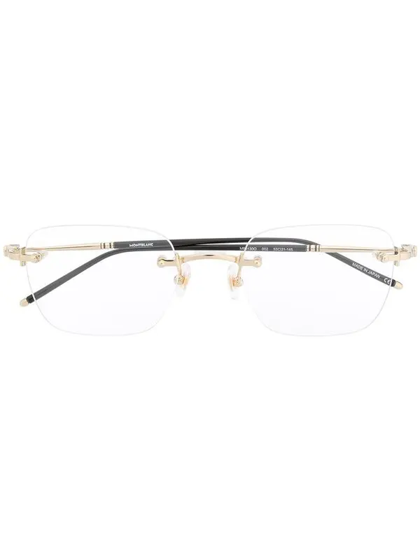 Montblanc Rimless Eyeglasses - Black