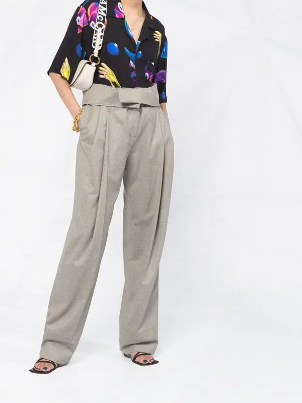 Stella McCartney Harley Pleated Paperbag Trousers
