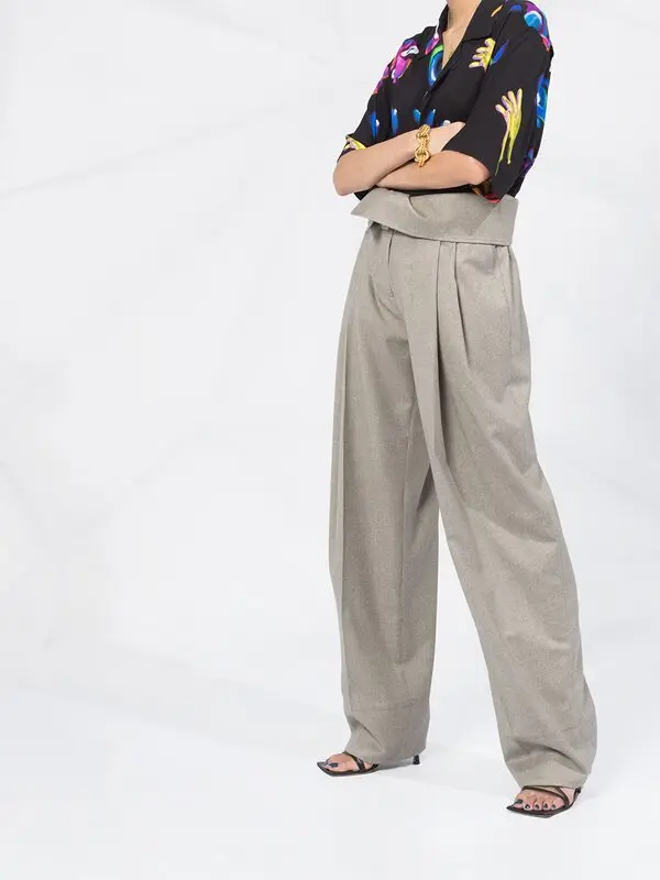 Stella McCartney Harley Pleated Paperbag Trousers