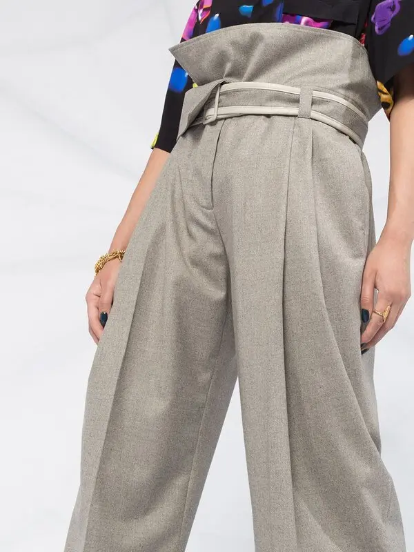 Stella McCartney Harley Pleated Paperbag Trousers