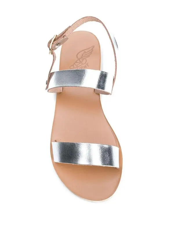 ANCIENT GREEK SANDALS Clio Flat Sandals - Metallic