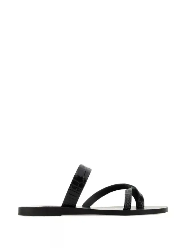 ANCIENT GREEK SANDALS Daphnae Sandals - Black