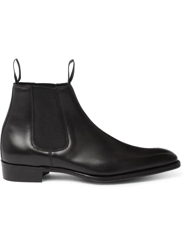 George Cleverley Robert Leather Chelsea Boots Uk 11 In Black 40