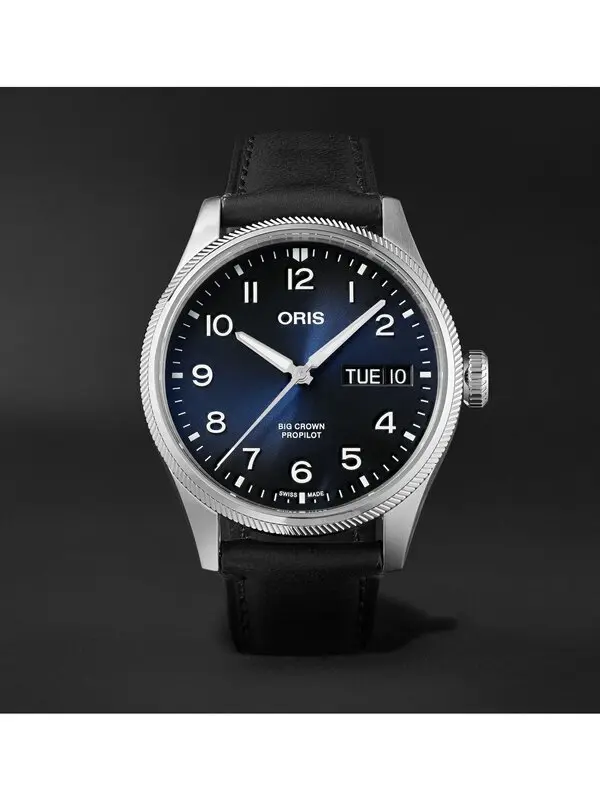 ORIS Big Crown Propilot Big Day Date Automatic 44mm Watch - Blue