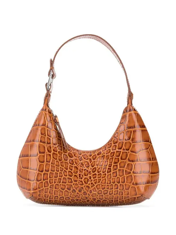 By Far Crocodile-effect Shoulder Bag