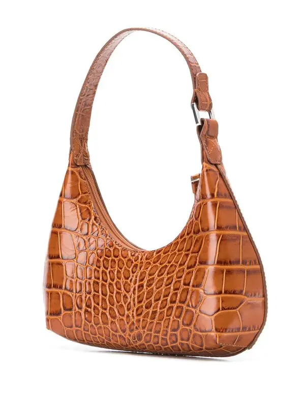 By Far Crocodile-effect Shoulder Bag