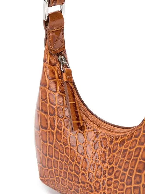 By Far Crocodile-effect Shoulder Bag