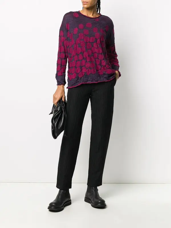 Y’s Wool Pinstripe Straight Leg Trousers
