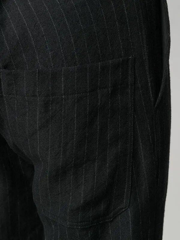 Y’s Wool Pinstripe Straight Leg Trousers
