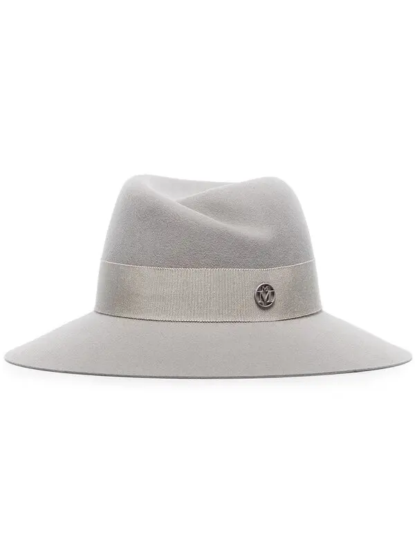 MAISON MICHEL Virginie Fedora Hat - Grey