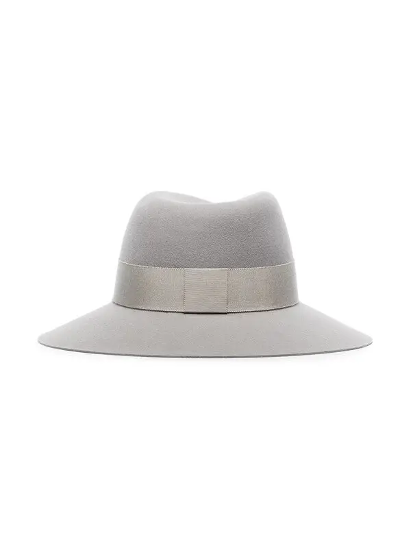 MAISON MICHEL Virginie Fedora Hat - Grey
