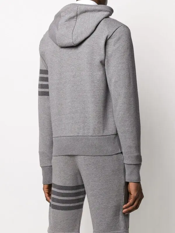 Thom Browne 4-bar Zip-up Hoodie