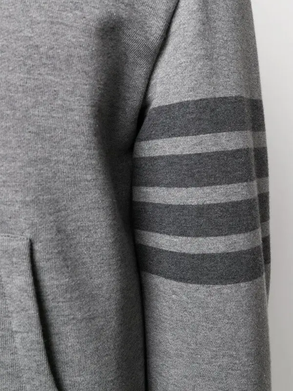 Thom Browne 4-bar Zip-up Hoodie