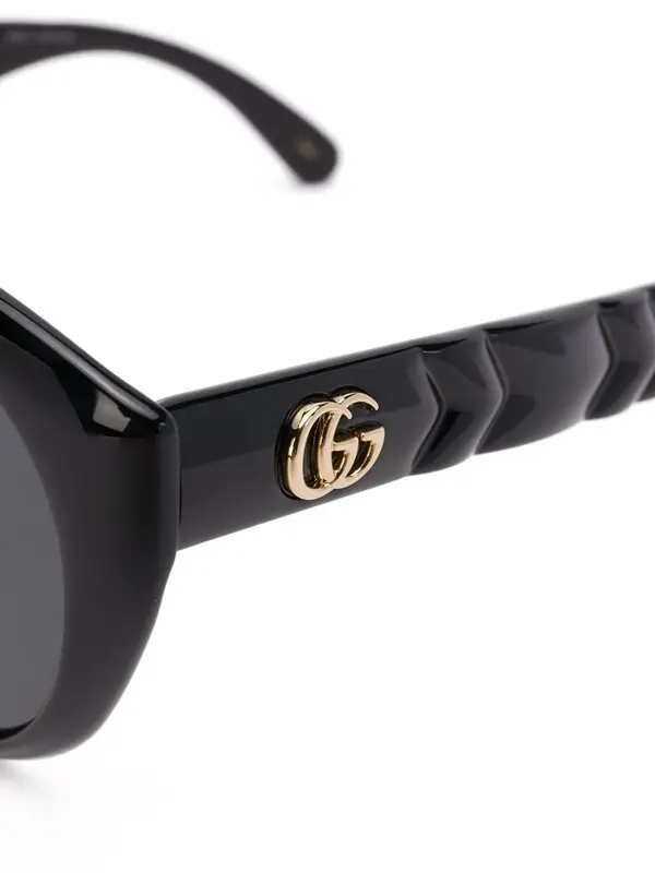 Gucci Chevron-detail Sunglasses