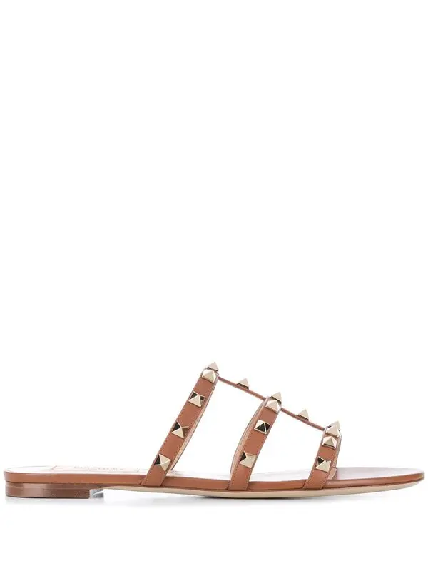 Valentino Garavani Rockstud Flat Slide Sandals