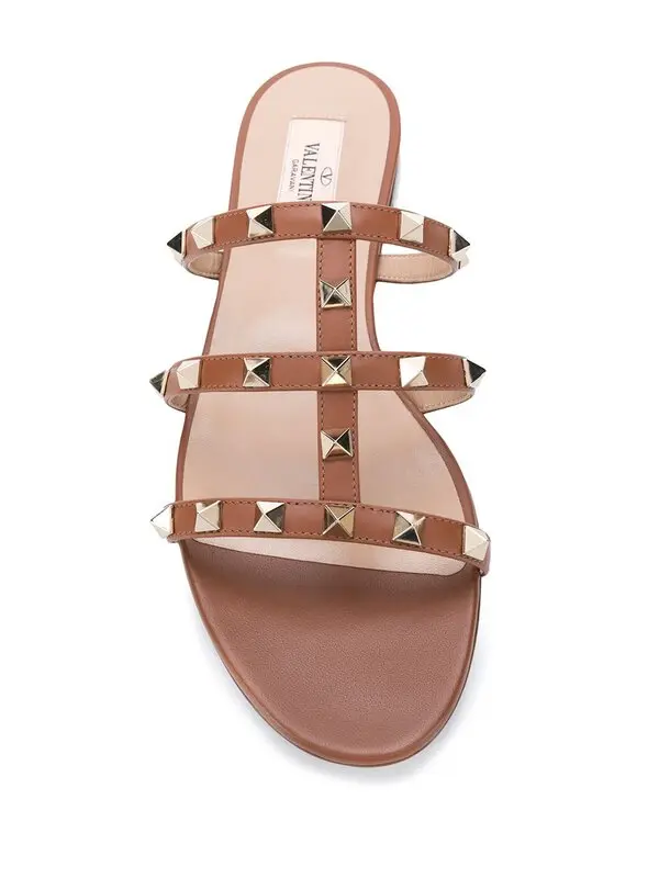 Valentino Garavani Rockstud Flat Slide Sandals