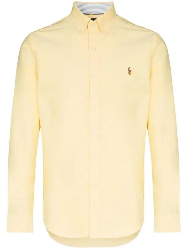 Polo Ralph Lauren Logo-embroidered Button-down Shirt - Yellow