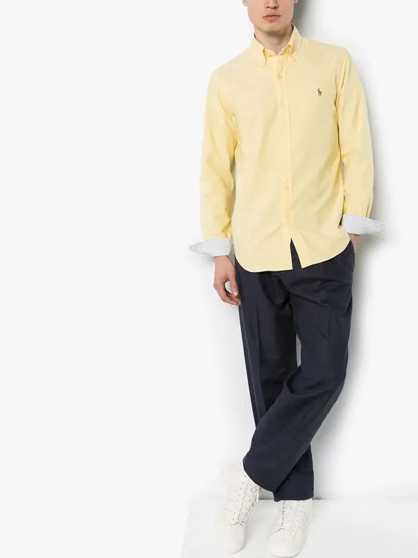 Polo Ralph Lauren Logo-embroidered Button-down Shirt - Yellow