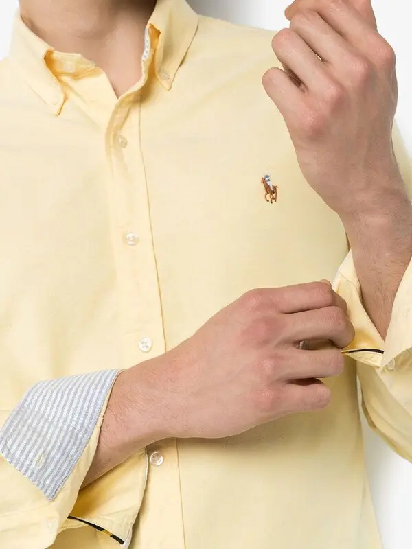 Polo Ralph Lauren Logo-embroidered Button-down Shirt - Yellow