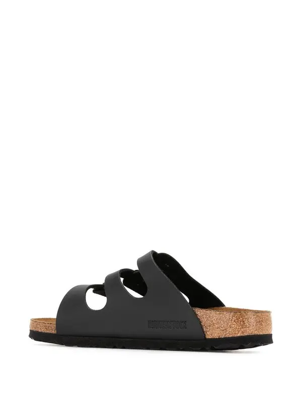 BIRKENSTOCK Florida Three-buckle Sandals - Black