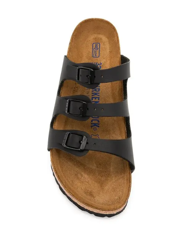 BIRKENSTOCK Florida Three-buckle Sandals - Black