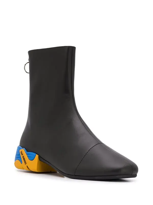Raf Simons Contrast-heel Ankle Boots