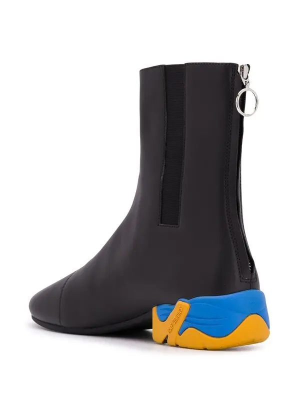 Raf Simons Contrast-heel Ankle Boots