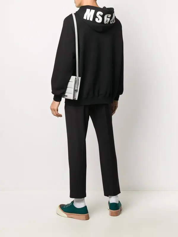 MSGM Logo-print Cotton Hoodie