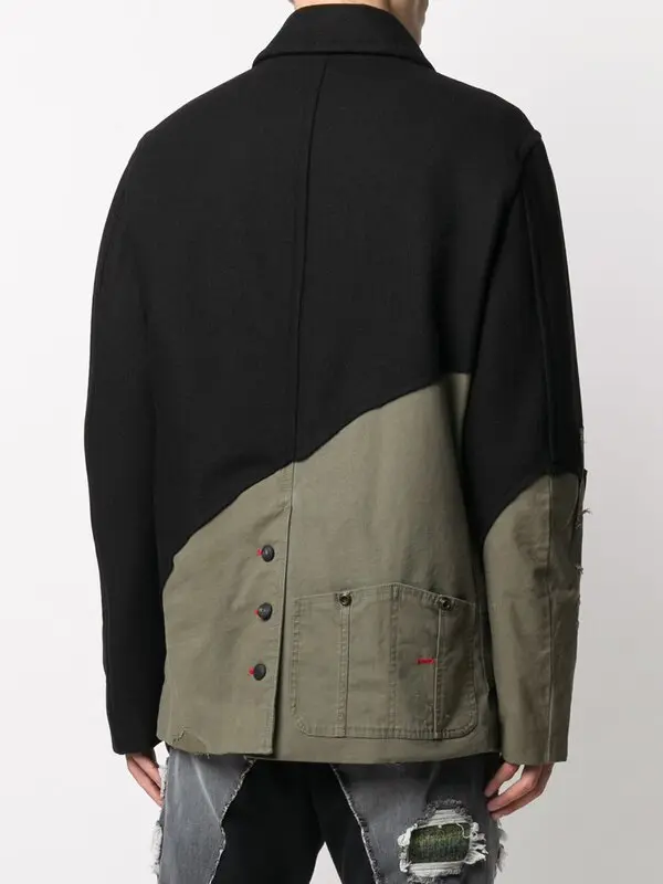 GREG LAUREN Contrast Panel Peacoat