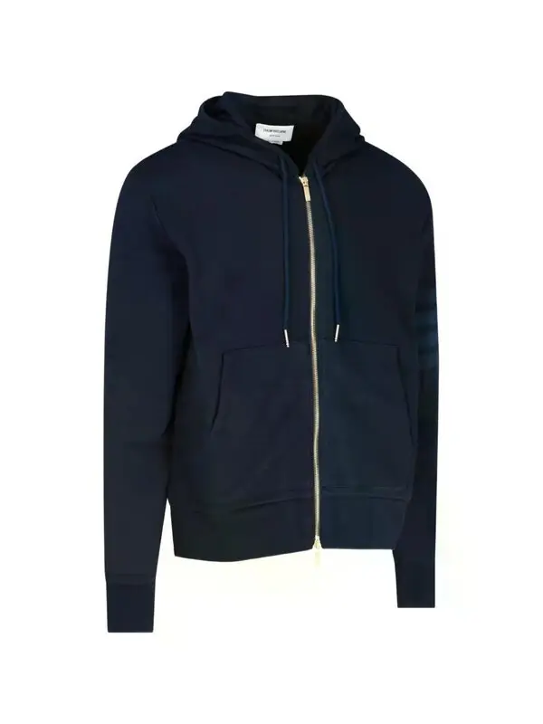 Thom Browne 4-bar Zip-up Hoodie