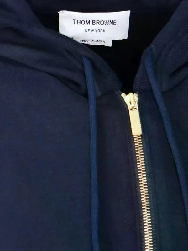 Thom Browne 4-bar Zip-up Hoodie