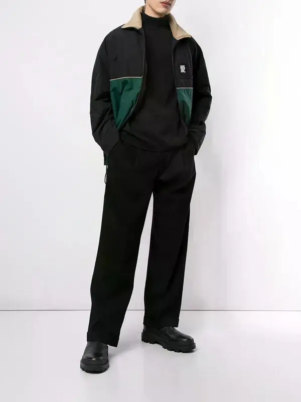 PORTS V Contrast Panel Drawstring Jacket