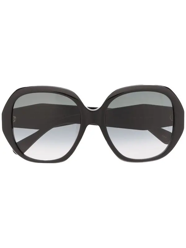 Gucci Oversized Frame Sunglasses - Black