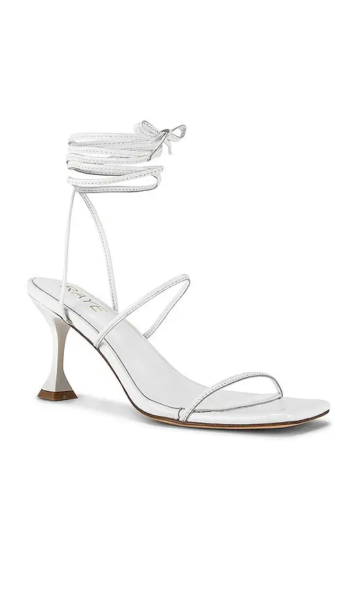 Raye Roo Heel With Rhinestone Embellishments And Tie Ankle Fastening