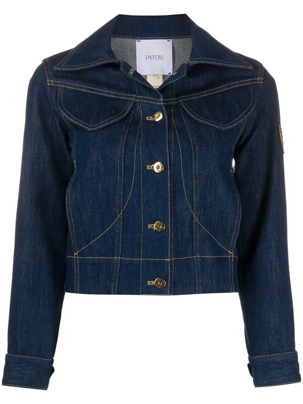 Patou Logo-embroidered Denim Jacket