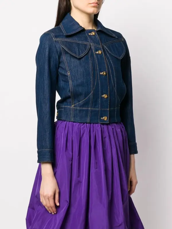 Patou Logo-embroidered Denim Jacket