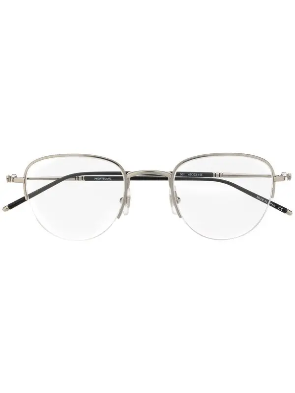 Montblanc Round Frame Glasses - Silver