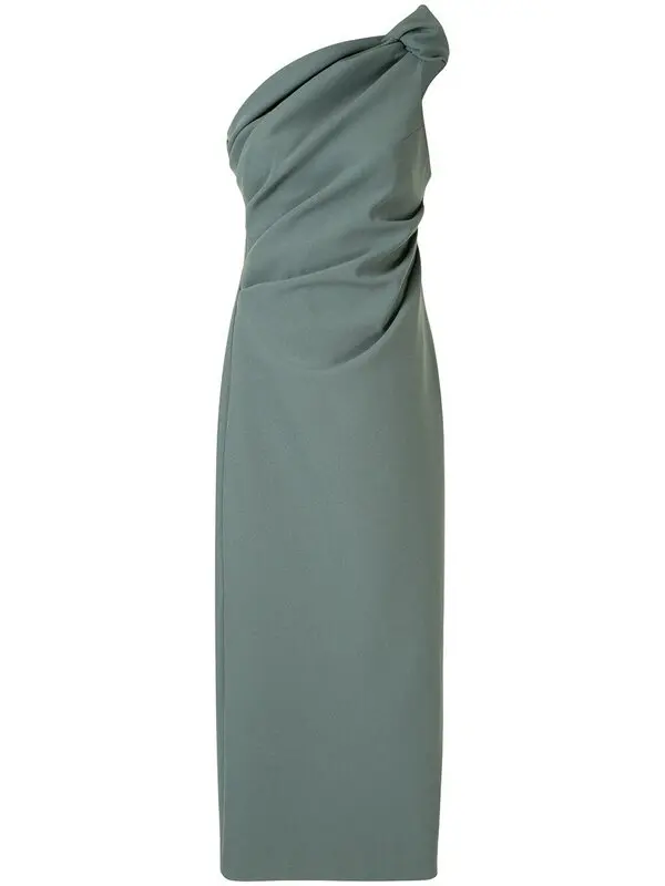 Rachel Gilbert Merida One-Shoulder Dress In Green - 67% Off | Editorialist